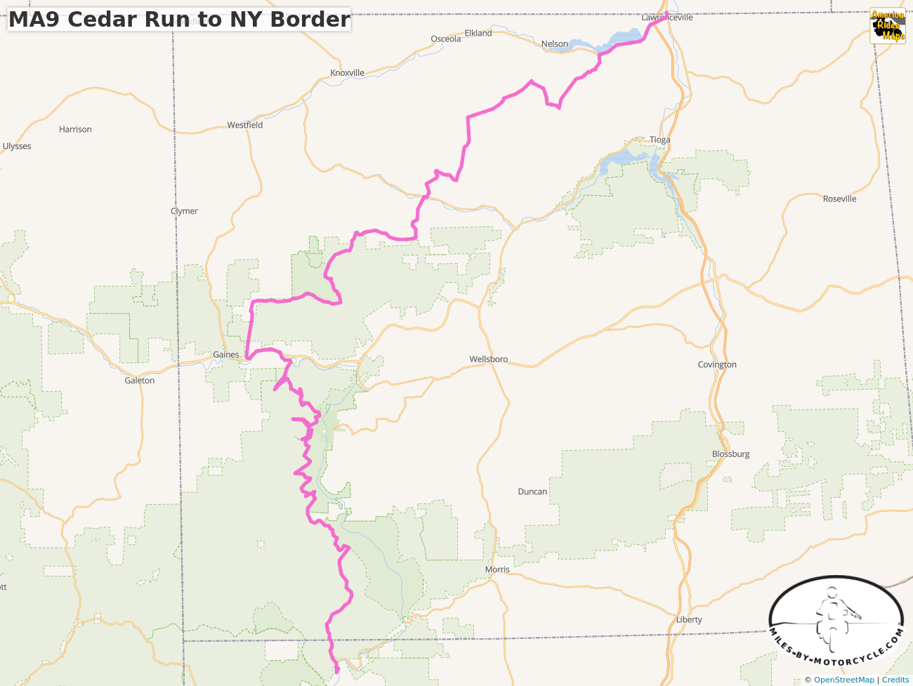 MA9 Cedar Run to NY Border